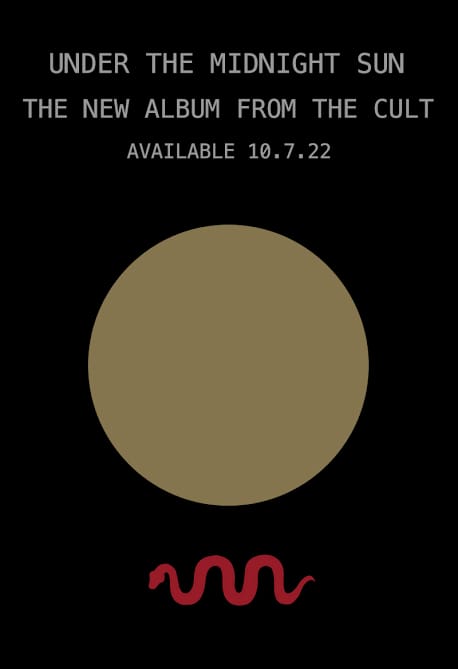 The Cult lança dois singles do próximo álbum “Under The Midnight Sun”