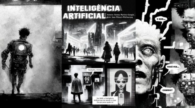 Catarinenses usam inteligência artificial para criar história em quadrinhos